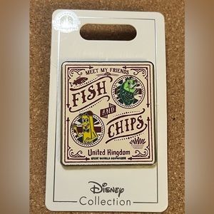 Disney | Accessories | Disney Parks Fish And Chips Pin | Poshmark